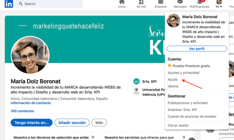 Cómo ponerse en contacto con el soporte de LinkedIn