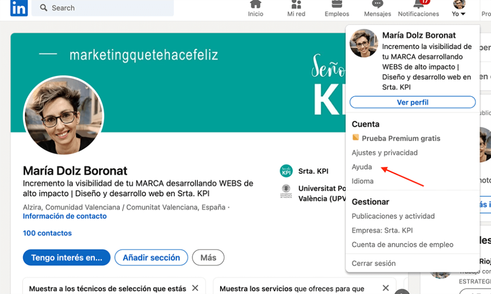 Cómo ponerse en contacto con el soporte de LinkedIn